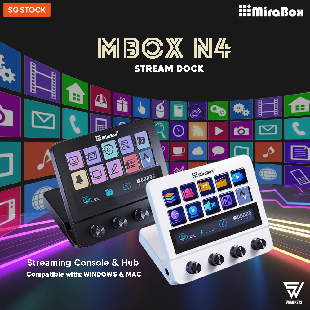 【SG】 MBOX Stream Dock - Keys Visual Macro Keyboard Studio Controller ...