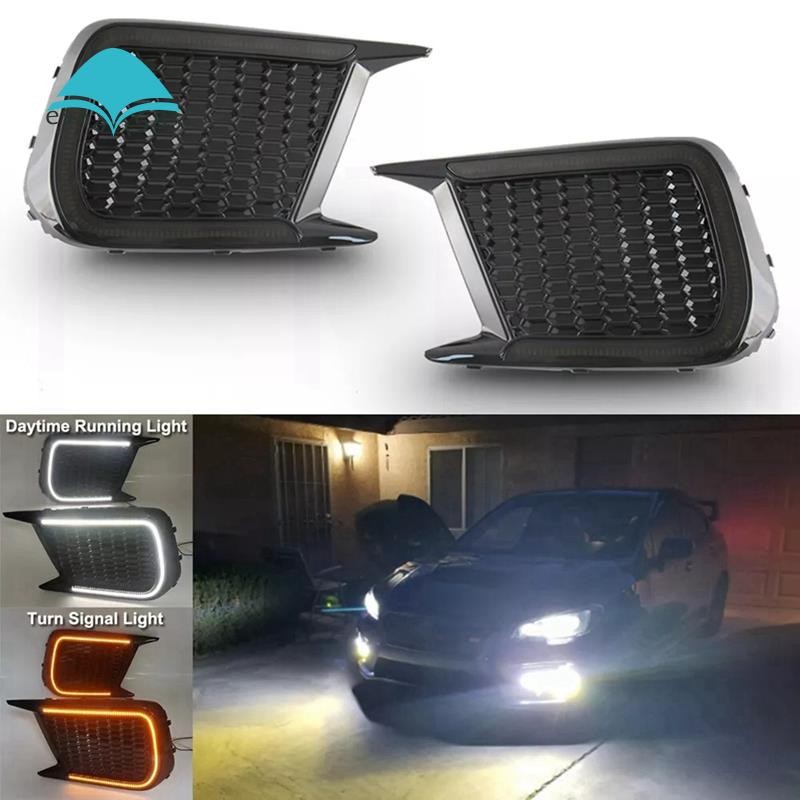 For 2018-2021 Switchback Sequential LED DRL Fog Light Cover Kit Bezel ...