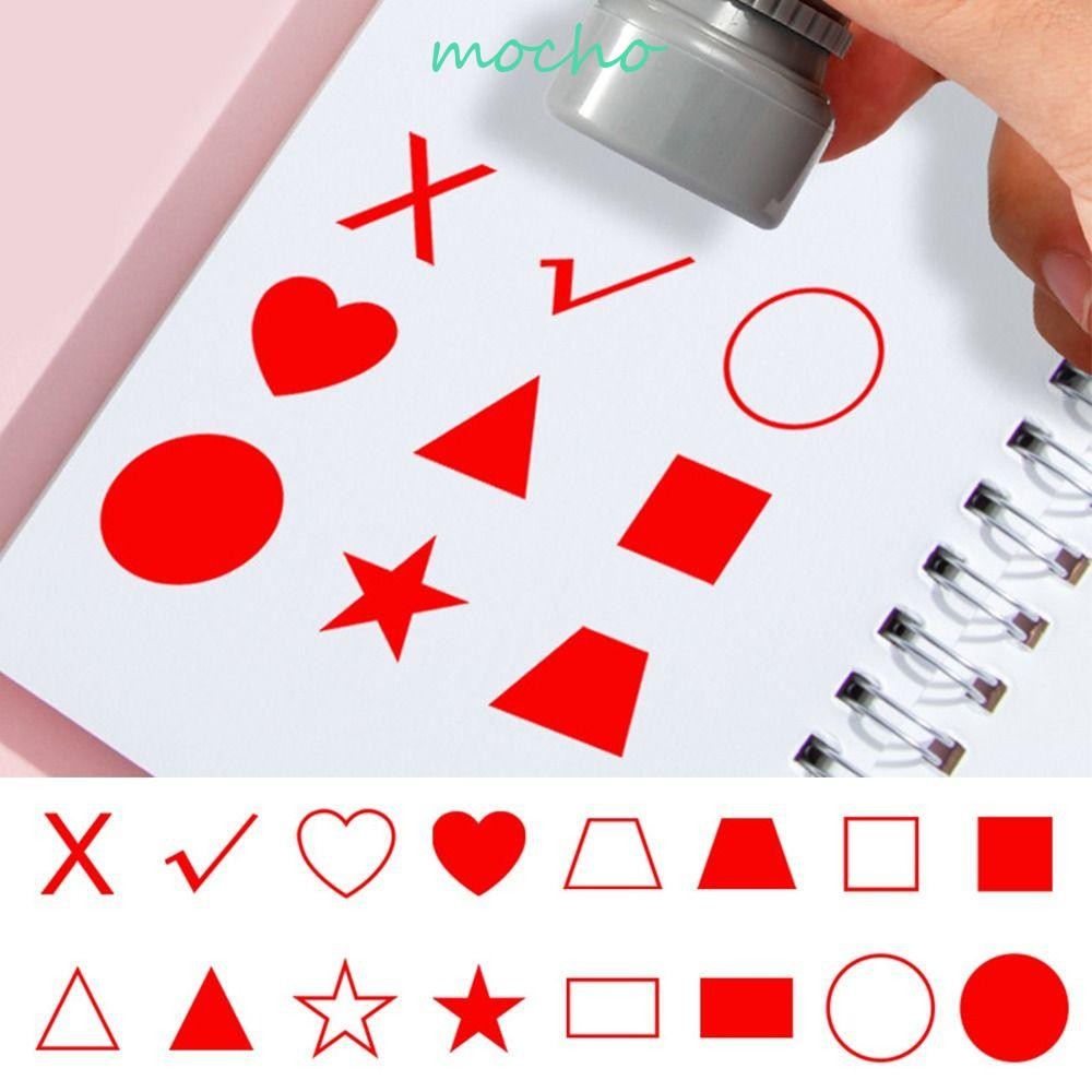 MOCHO Math Geometry Stamp, Self Inking Triangle Teacher Use Stamp ...
