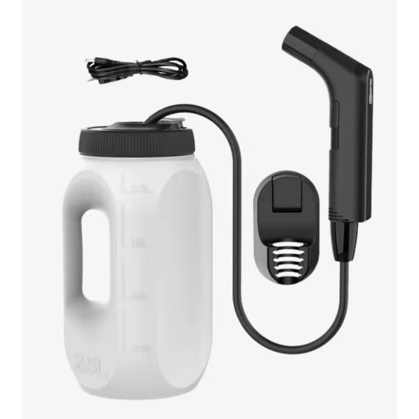 Portable Electric Bidet Rechargeable Shataf Hand Bidet with 2.5L Bottle ...
