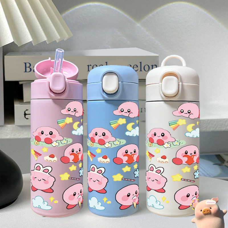 Kirby Cup with Straw Drop-Resistant Water Cup for Male and Female ...