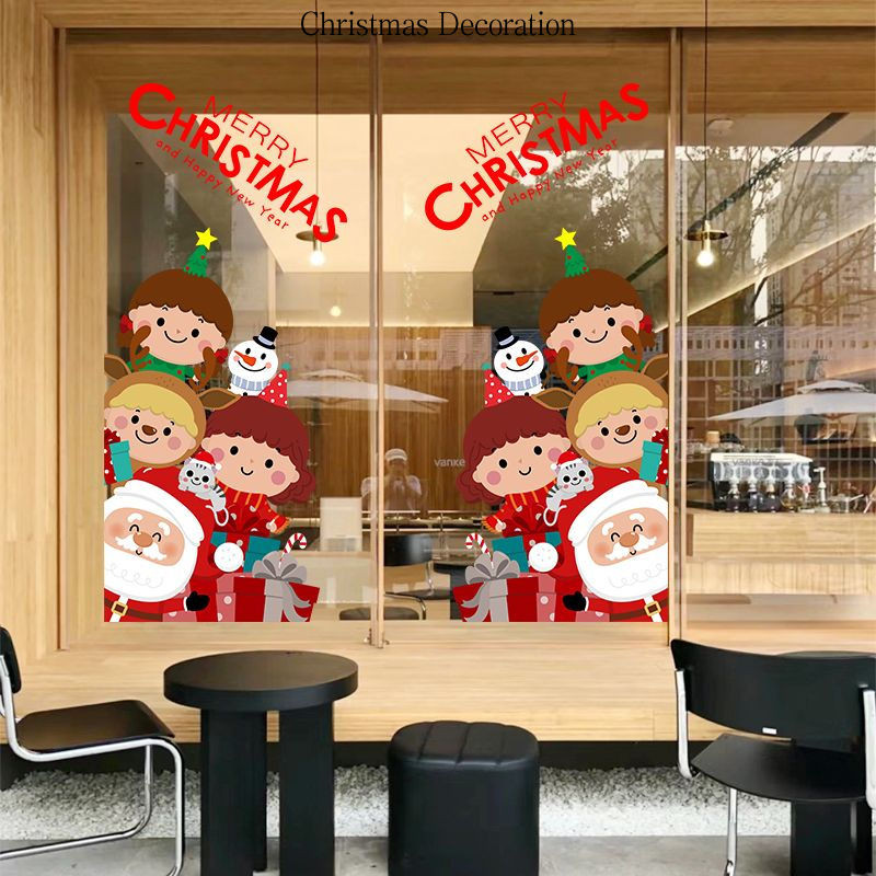 2025 Christmas Electrostatic Stickers Holiday Decorations Window ...