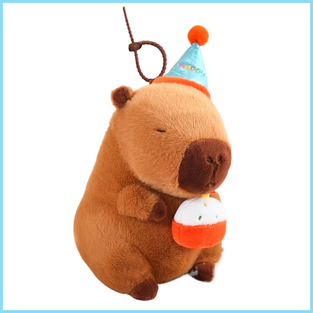 capybara keychain plush Cute Stuffed Animal Dolls Toys Capybara Keyring ...