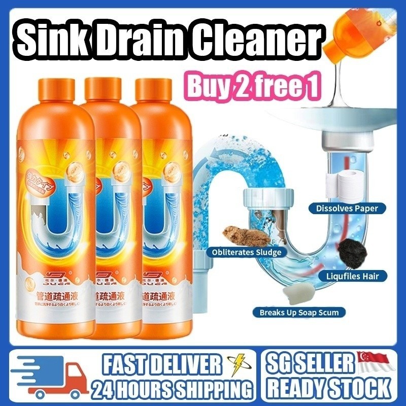 [SG local send]（Buy 5 get 3 free）500ML/drain clog remover/drain ...