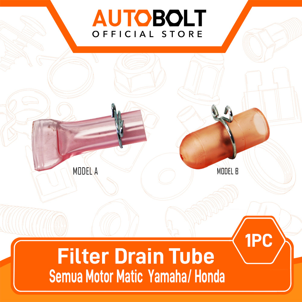Universal Matic CVT Drain Tube Filter Honda Yamaha Beat Vario Spacy ...