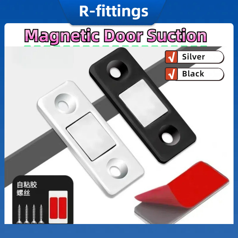 No-hole Magnetic Door Suction Sliding Closet Door Self-absorbing ...