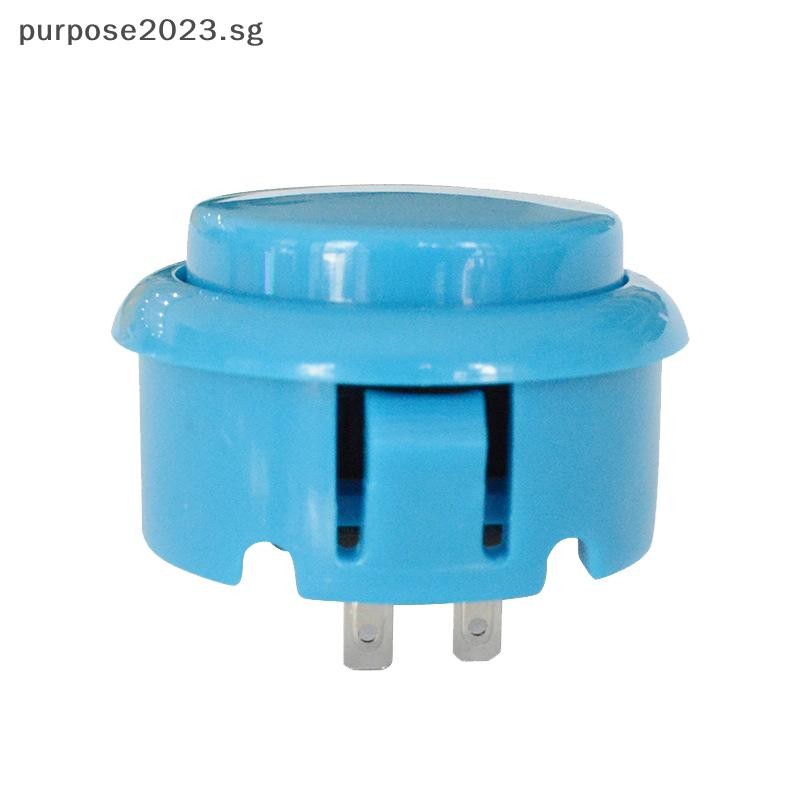 Purp 1Pc 30MM Circle Push Button Micro Switch Game Arcade Push Button Switch For Arcade ...