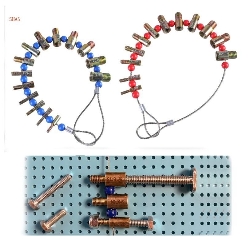 Shas Bolt Nut Screw Checking Tool Thread Tester Gauge with 12 Inch and ...