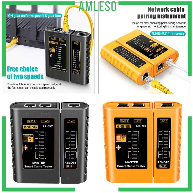 [Amleso] Network Cable Tester RJ45RJ11 Wire Test Tool M469D Cable ...