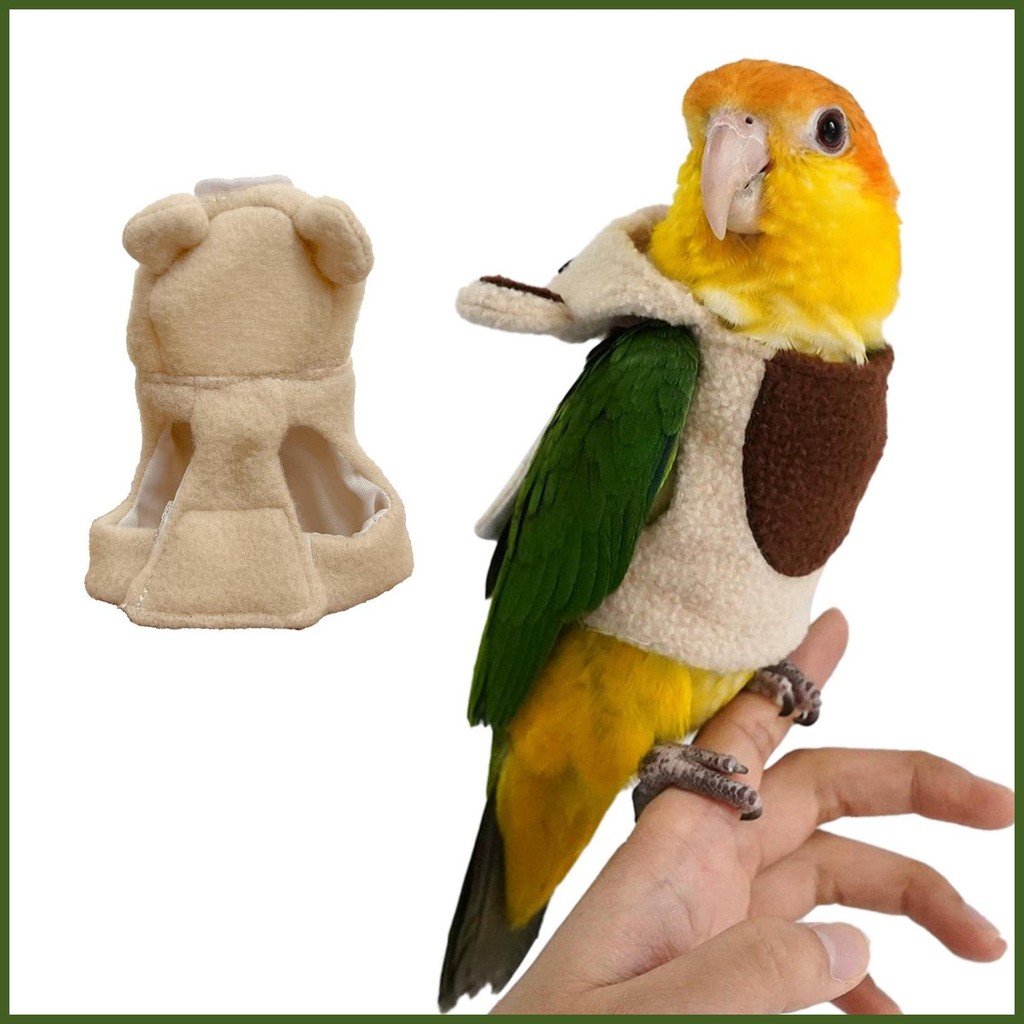 Parrot Clothes For Birds Cute Bird Costume With Bear Shape Bird Cloth ...
