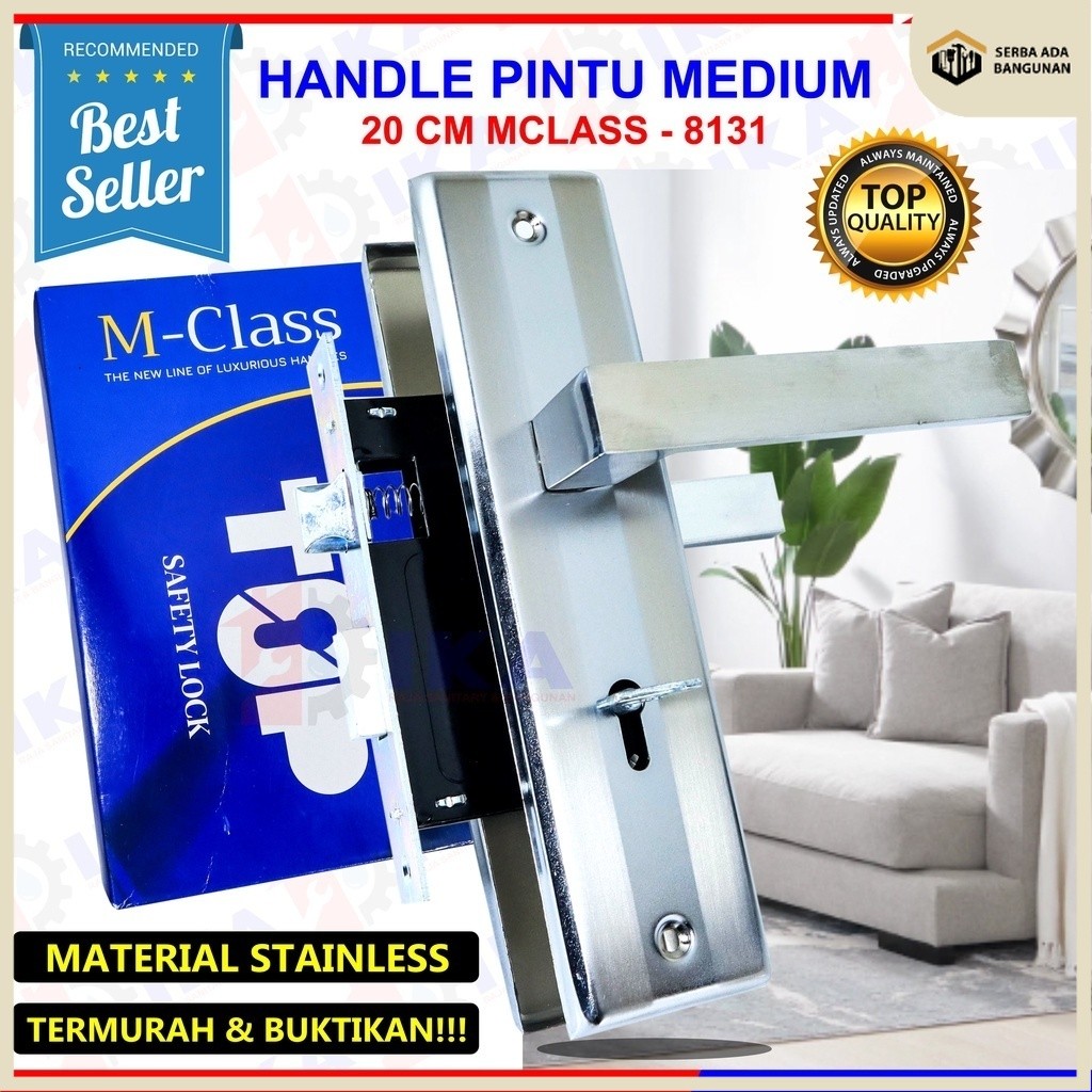 Top M-Class Door Lock Complete Set Silver | 20CM | Box handles ...