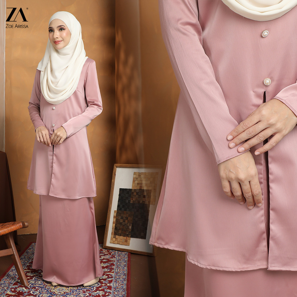 Zoe ARISSA BAJU KURUNG MODEN KEBARUN MUSLIMAH Victoria PREMIUM SATIN ...