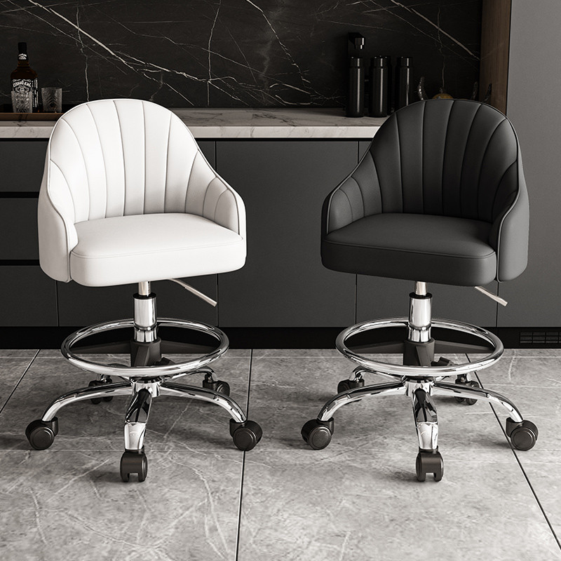 Kitchen Cooking Chair with Swivel Wheels, Bar Chair, Cashier Counter ...
