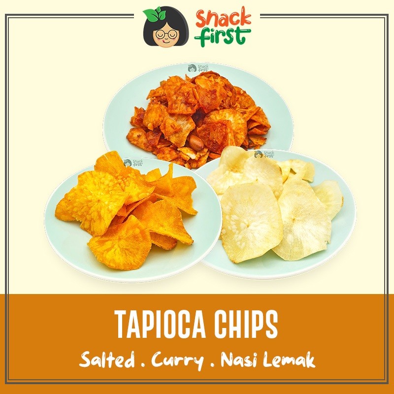 SnackFirst Tapioca Chips - Curry/Salted/Nasi Lemak Flavours Old School ...