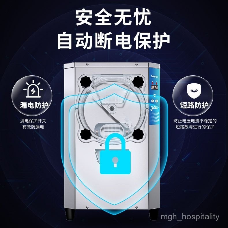 Dongbei Ice-Cream Maker Commercial Desktop Ice Machine Automatic Ice ...