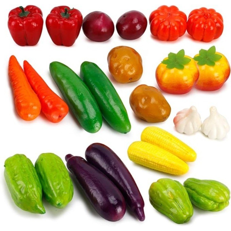 Simulation Vegetable Sets Artificial Fake Fruit Model Home Decoration ...