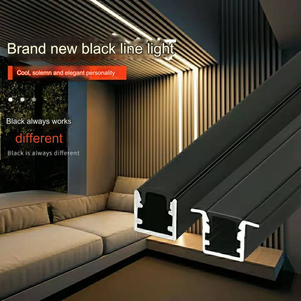 2 meters LED aluminum channel system with diffuser for strip lights ...