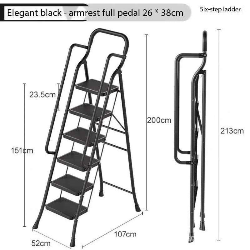 Shopping 6 Steps Heavy Duty Ladder With Handrails And Without Handrails ...