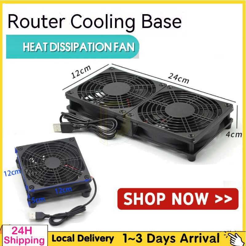 🔥1800RPM USB Router Cooling Fan Powerful WiFi Modem Cooling Rack For TV ...