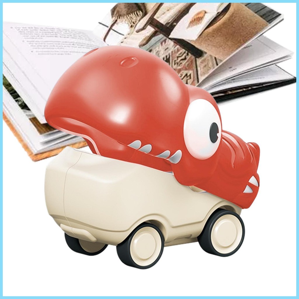 Inertia Toy Car Cartoon Simulation Dinosaur Vehicle For Kids Fall ...