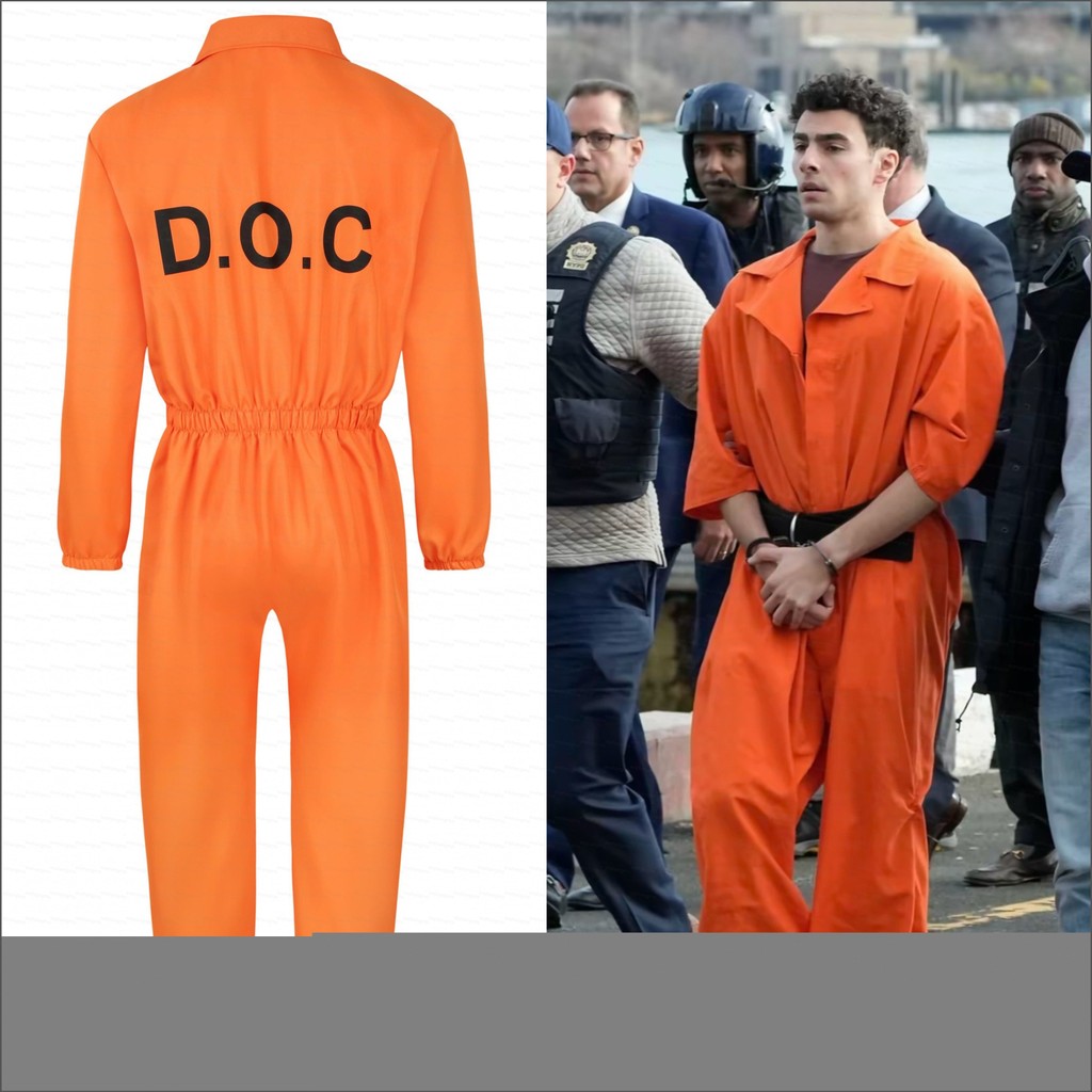 PS2 Luigi Nicholas Mangione prison uniform orange role play cosplay ...