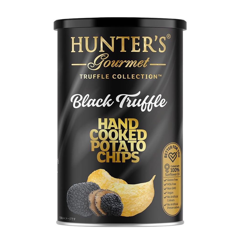 Hunter potato chips black truffle flavor 150g x 12 pieces | Shopee ...