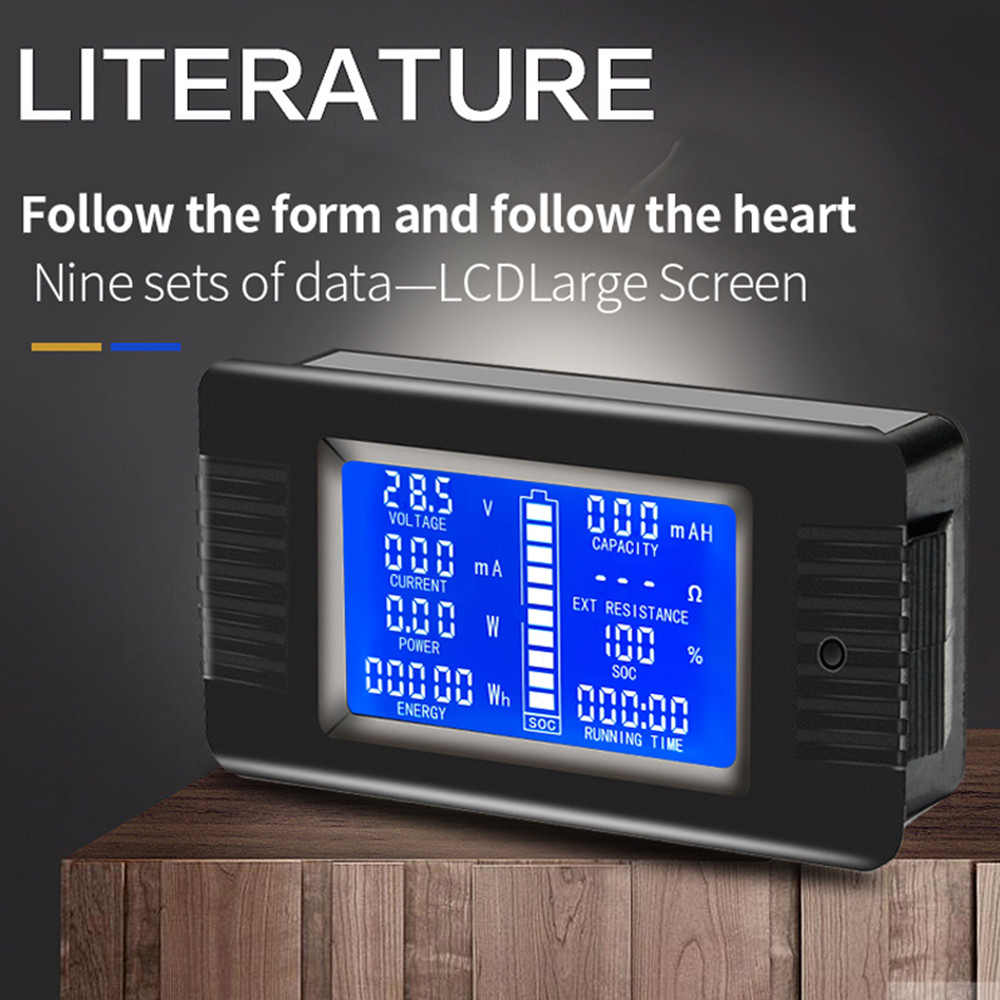 PZEM-015 Battery Test Tester DC Voltage Current Power Capacity Meter ...