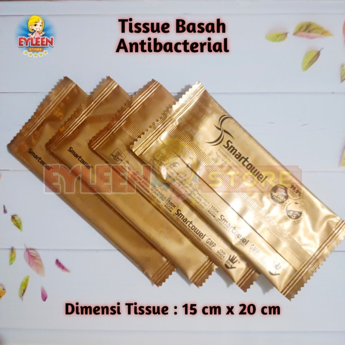 [50 PCS] Restaurant Wet Tissue Sachet Restaurant Tissue Antibacterial ...