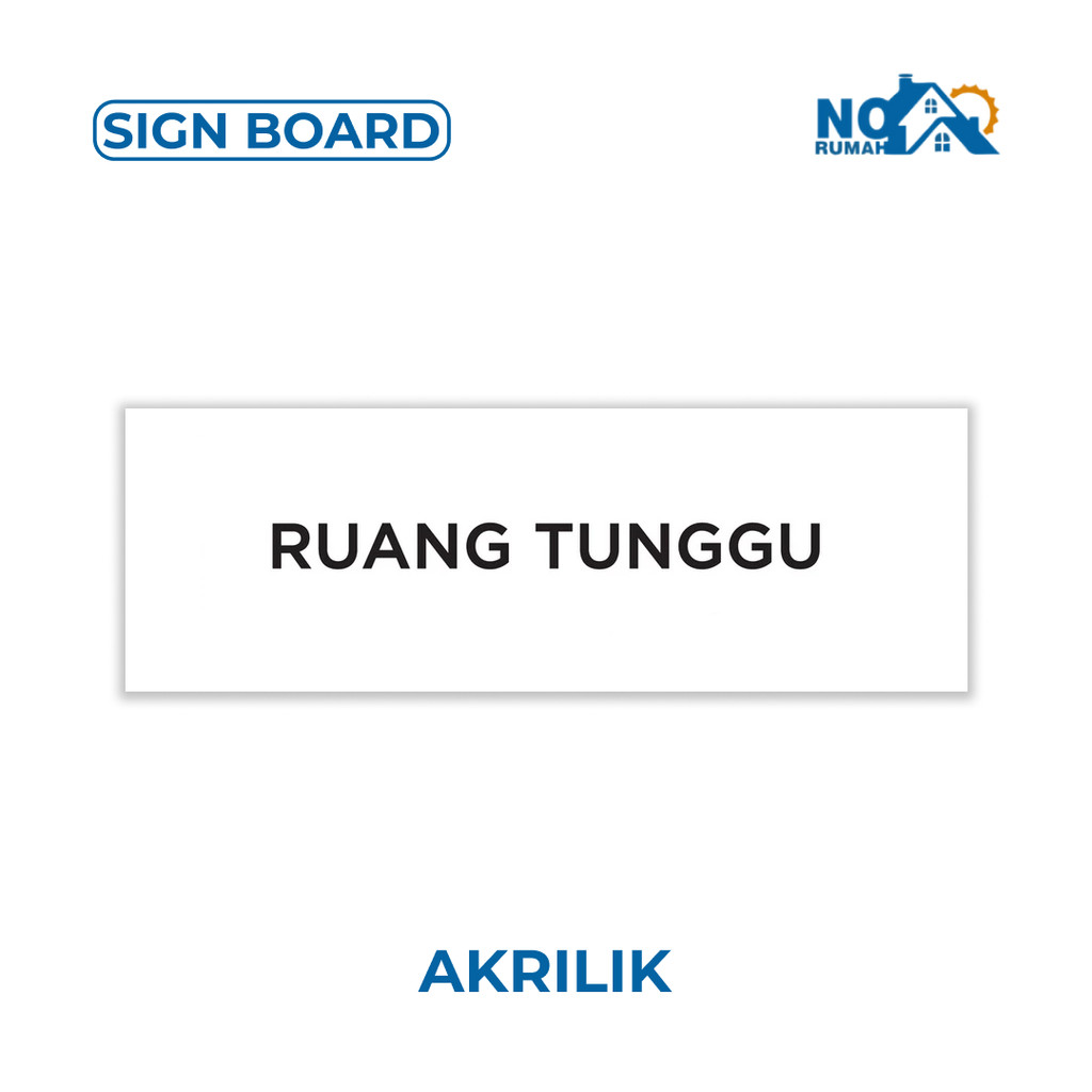 Waiting Room Sign Board Acrylic Sticker Label Acrylic Signage Print ...