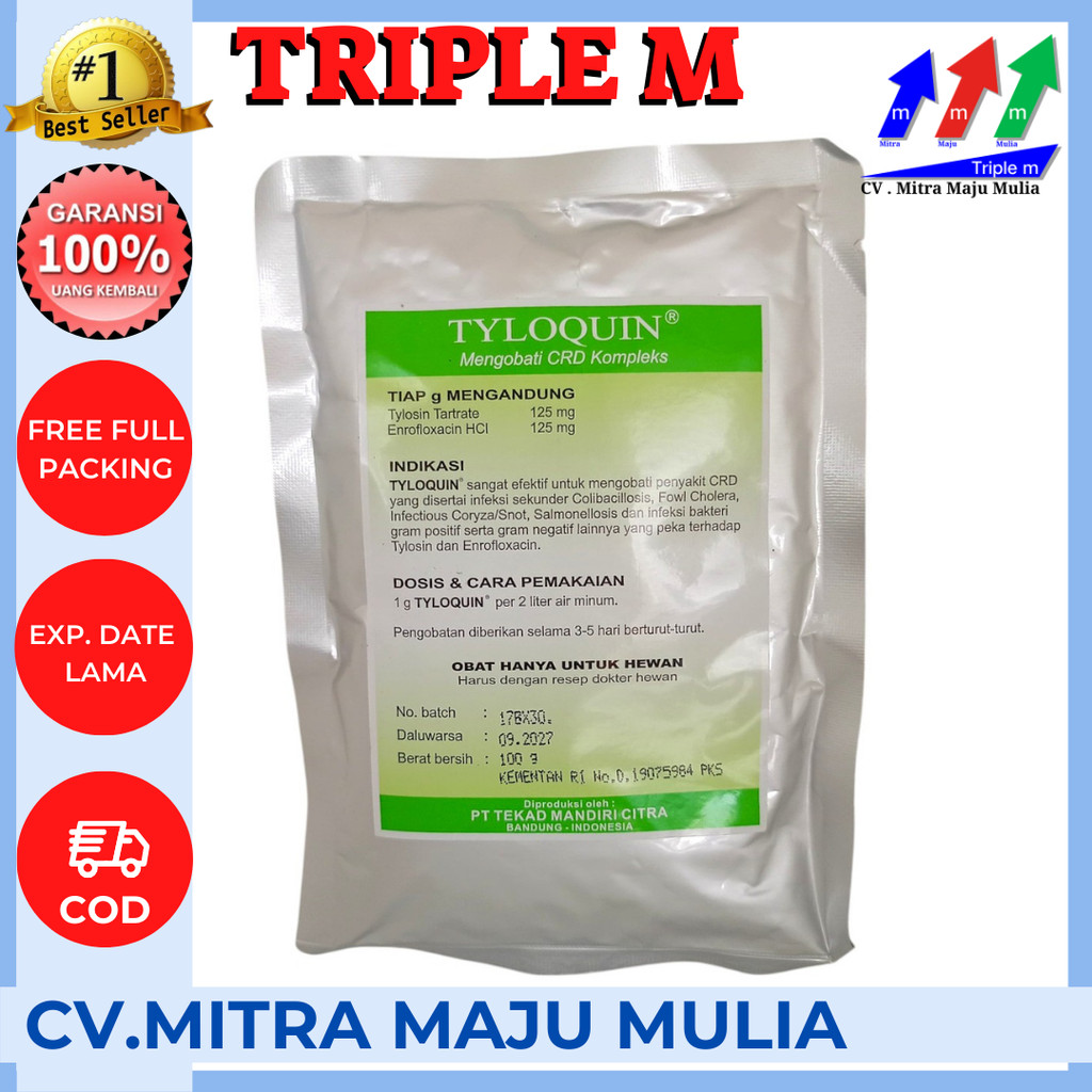 Tyloquin 100 grams CRD Complex - Chicken Digestive and Urinary ...