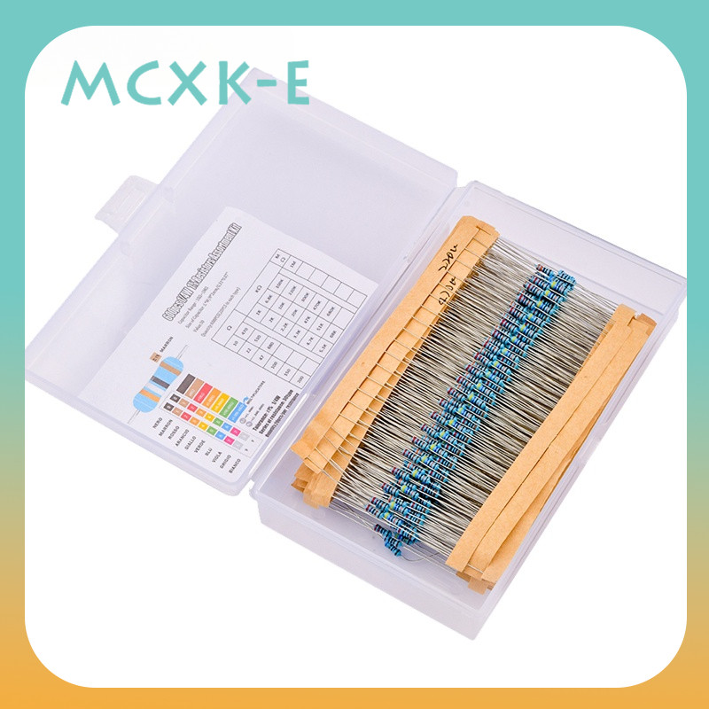 300-600pcs 1/4W Metal Film Resistor kit set 30 Values resistors pack ...