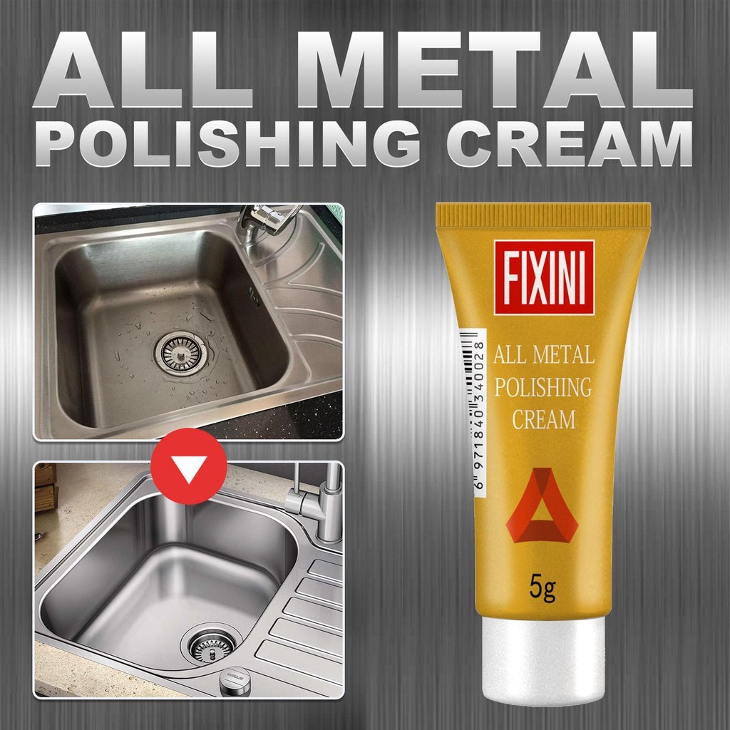 All Metal Polish Cream Metal Polishing Compound Paste Kit Stainless ...