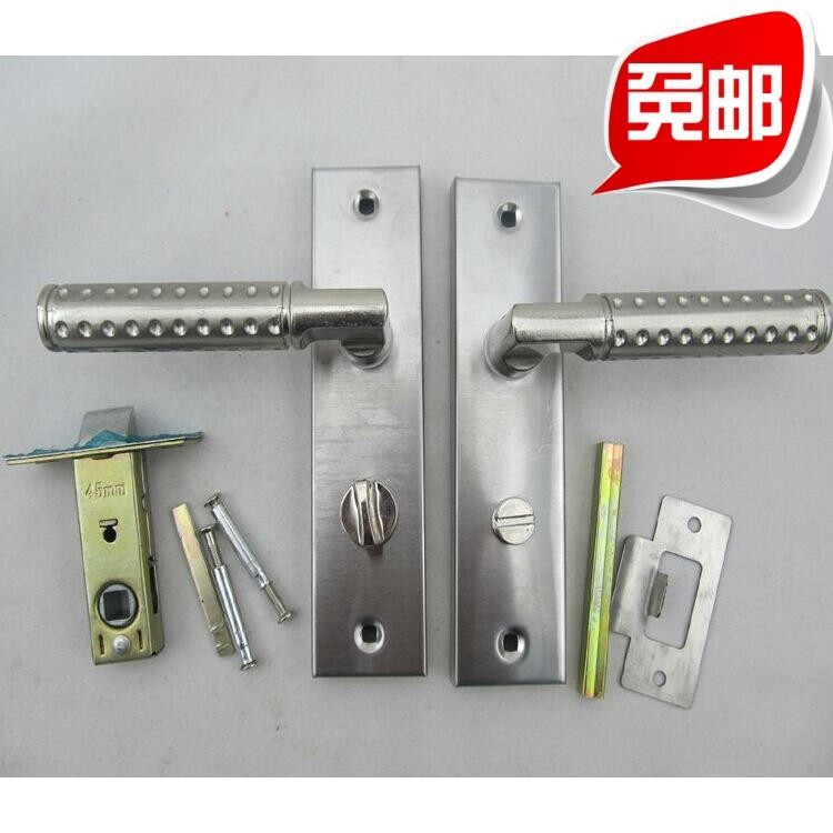 Door Lock Indoor Single Tongue Handle Lock Bathroom and Toilet Doors ...