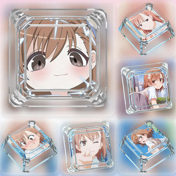 keycaps Misaka Mikoto Transparent Unique Keycap Magic Forbidden Book ...