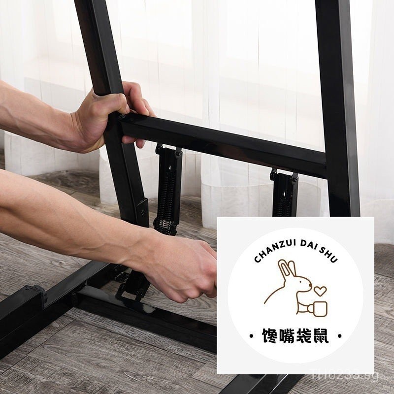 Folding Table Frame Single Spring Conference Office Desk Double Layer ...