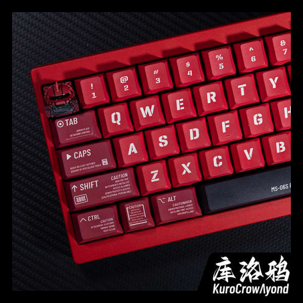 keycaps KCA Kulo Raven Mecha Warrior Zaku Zaku Keycaps ROG Daredevil ...