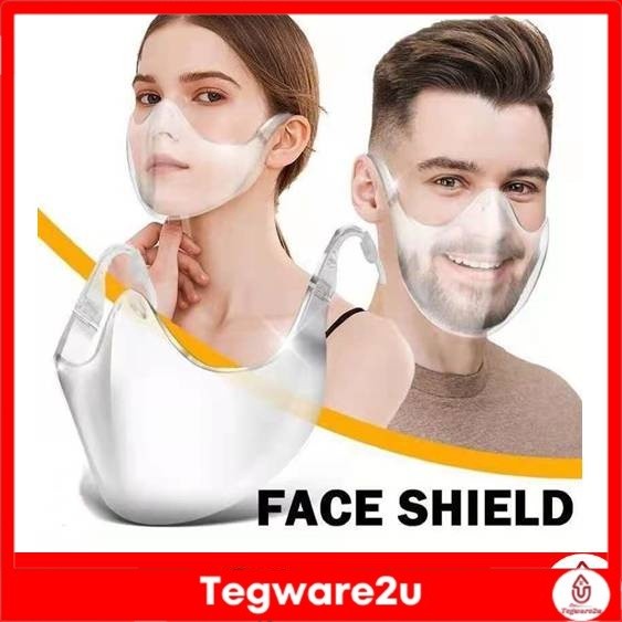 Transparent Durable Face Sheild Mask Topeng Muka Plastik Transparent ...