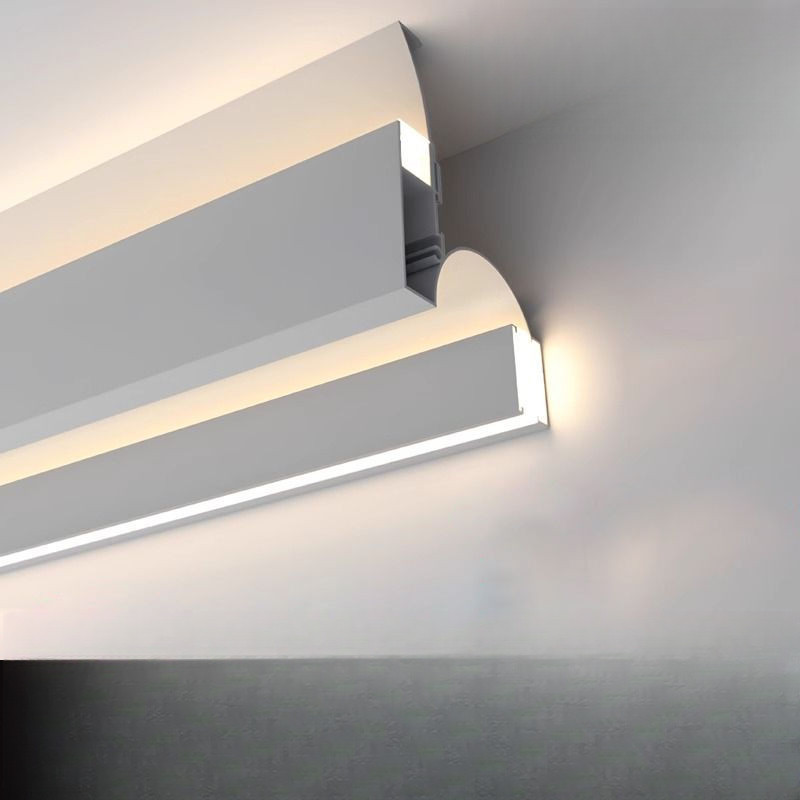 LED Linear Living Room Line Recessed No-Plaster Ceiling Light Strip ...