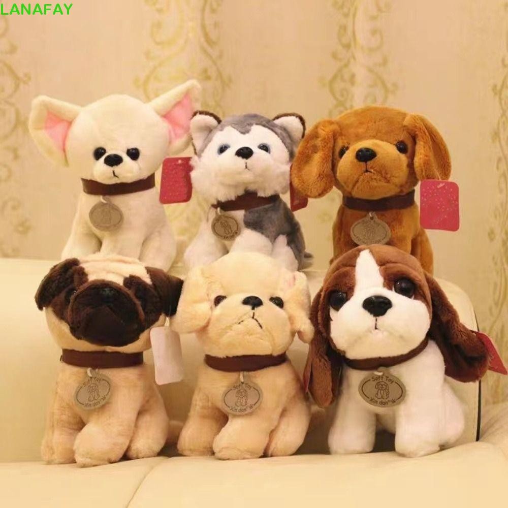 LANAFAY Stuffed Dog Dolls, Chihuahua Golden Retriever Dog Plush Toys ...
