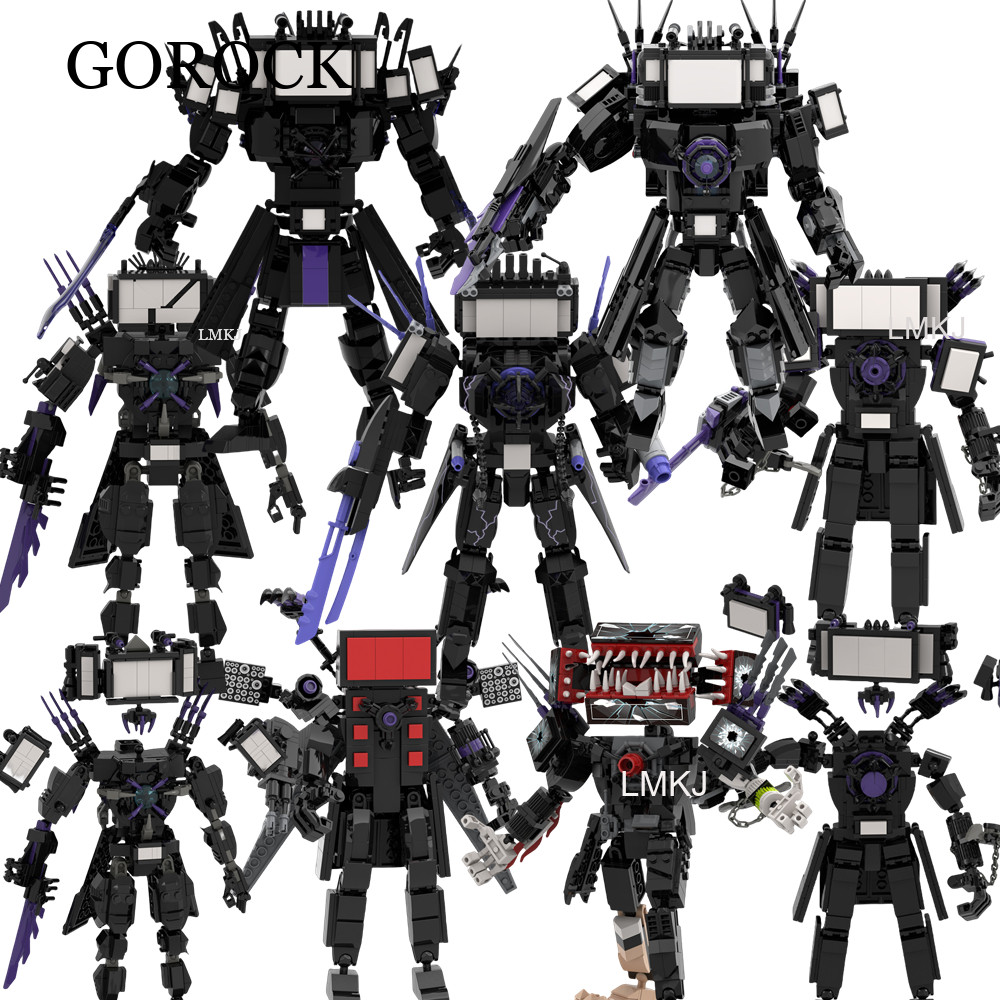 GOROCK Skibidi Toilet Titan Super TV Man/Titan TVman V2 Building Blocks ...