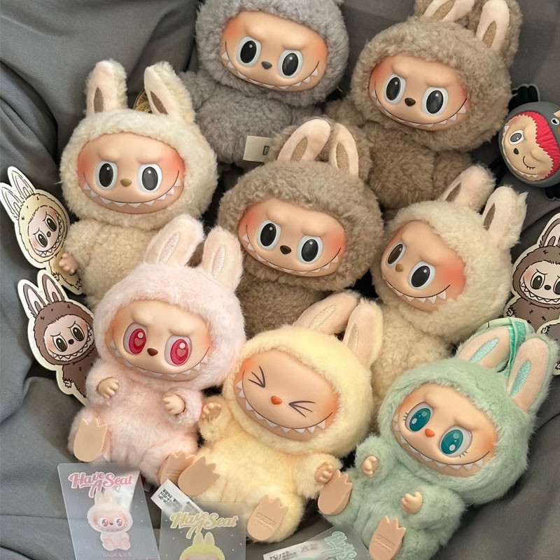 Labubu Macaron Blind Box Plush Toys Exciting Macaron Vinyl Face Labubu ...