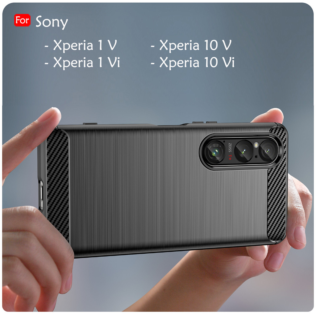 Sony Xperia 1 Vi 1 V Xperia 10 Vi 10 V Back Case Cover Brushed TPU ...
