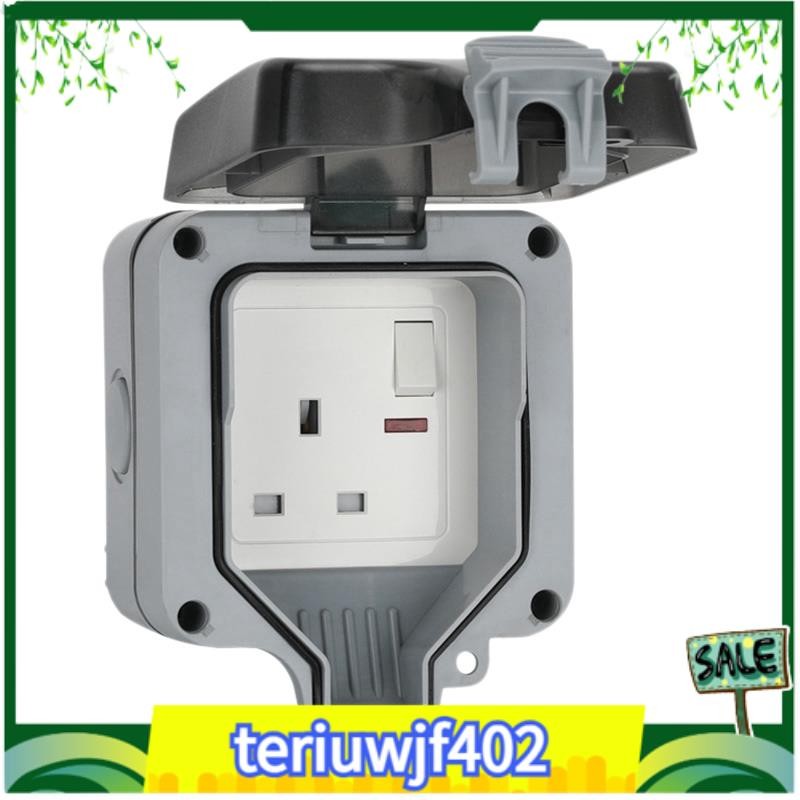 TI 】IP66 13A Rainproof Charging Socket Outdoor Socket Waterproof Box ...