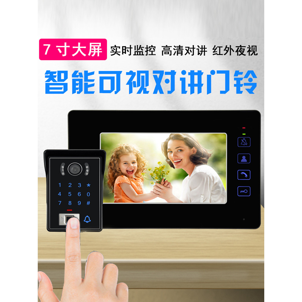 Video Intercom Doorbell Home HD Wired Villa Video Smart Building Access ...