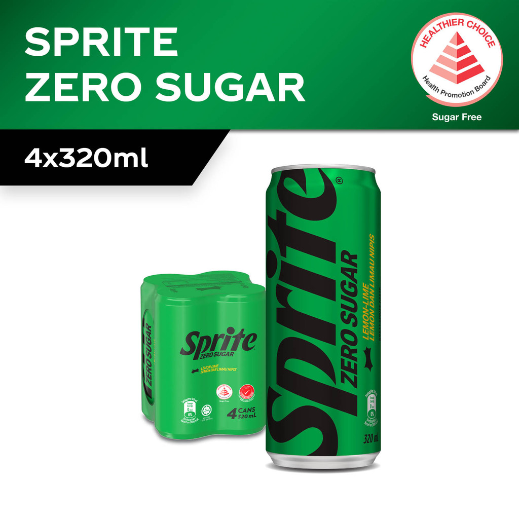 Sprite Zero Can, 4 x 320ml | Shopee Singapore