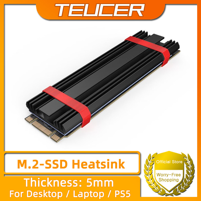 TEUCER M2-4 SSD Heatsink NVME 2280 Solid State Disk Drive Radiator with ...