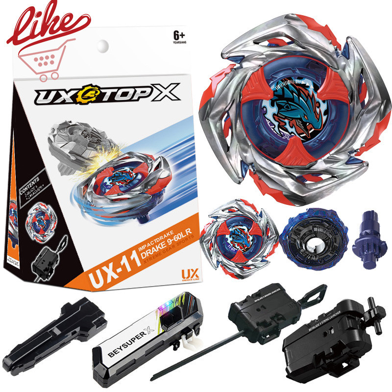 Beyblade X UX-11 Impact Drake Beyblade Xtreme with Launcher Led Grip ...