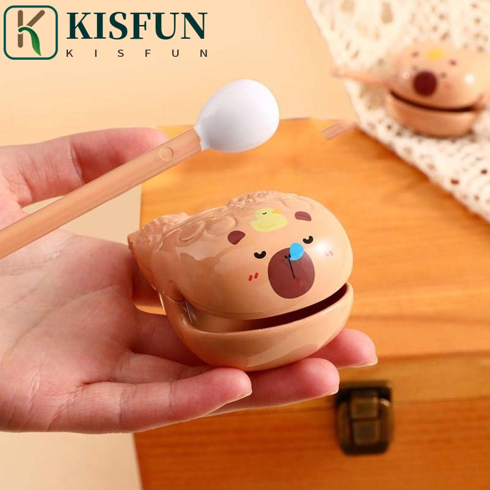 KISFUN Animal Panda Wooden Fish, Wooden Fish Percussion Capibara Small ...