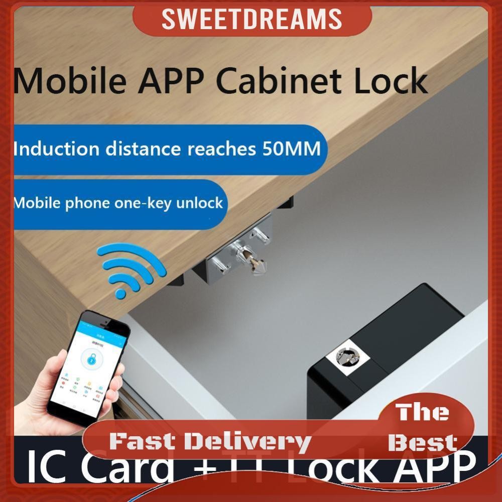 T8 Intelligent IC Card TTLock APP Cabinet Locker Unlock Smart Drawer ...