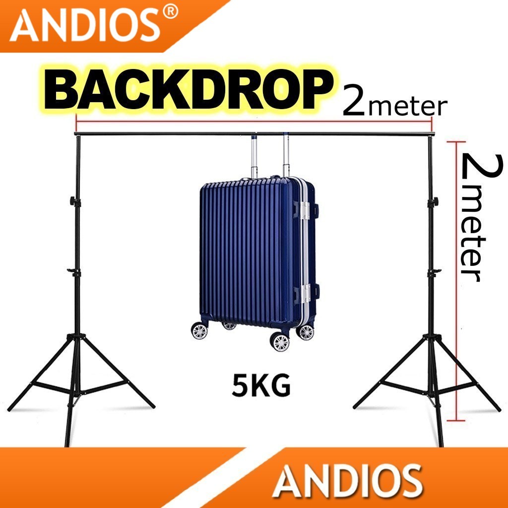 2x2 Portable Backdrop Stand Kit Background Photo Shoot Photography ...